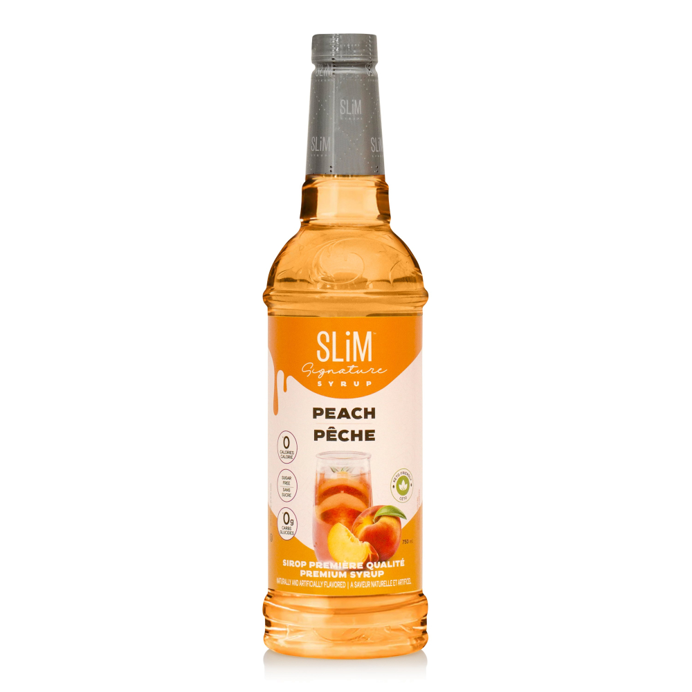 Sugar Free Peach Syrup | Slim Syrups Canada