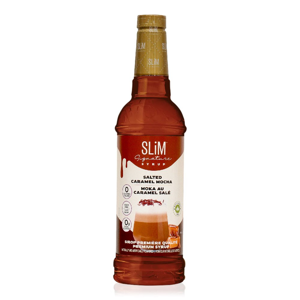 Sugar Free Salted Caramel Mocha Syrup | Slim Syrups Canada